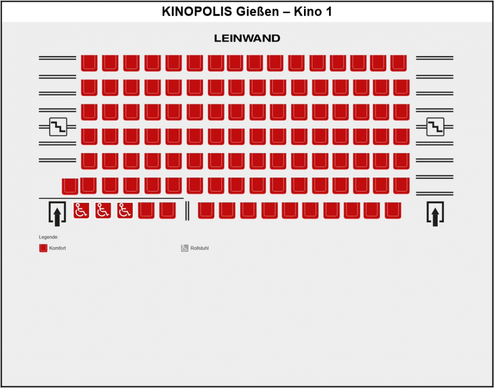 Saalinformationen – KINOPOLIS Gießen